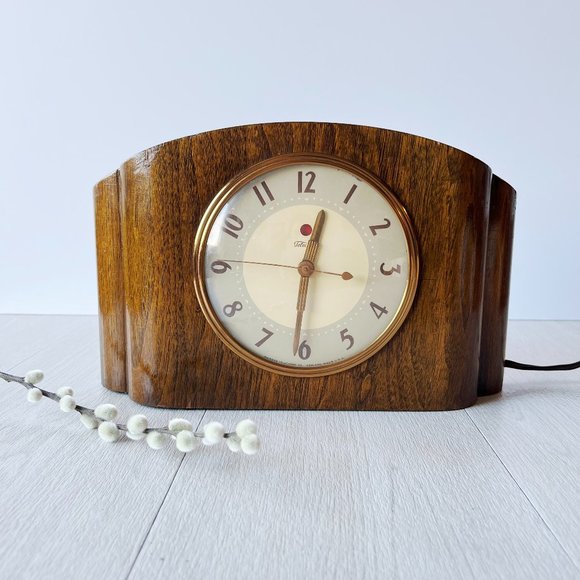 Accents | Authenic Mid Century Mod Telechron Clockclocksvintage Decor ...